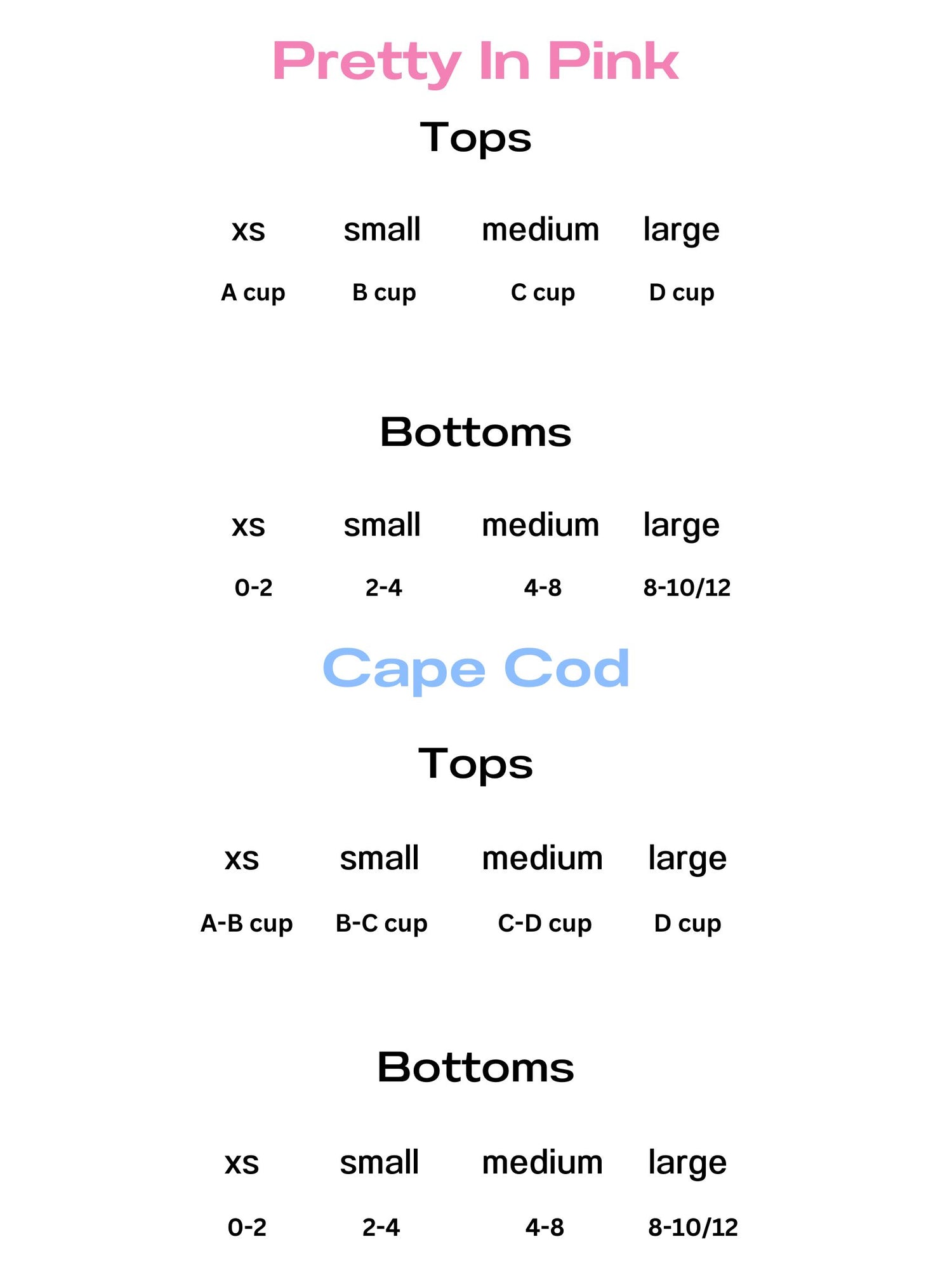 Sizing – Kinis By Carter